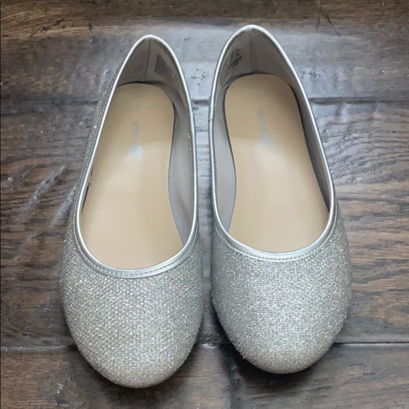 Smart Fit | Shoes | Smartfit Girls Silver Sparkle Slipper Ballet 2 ...